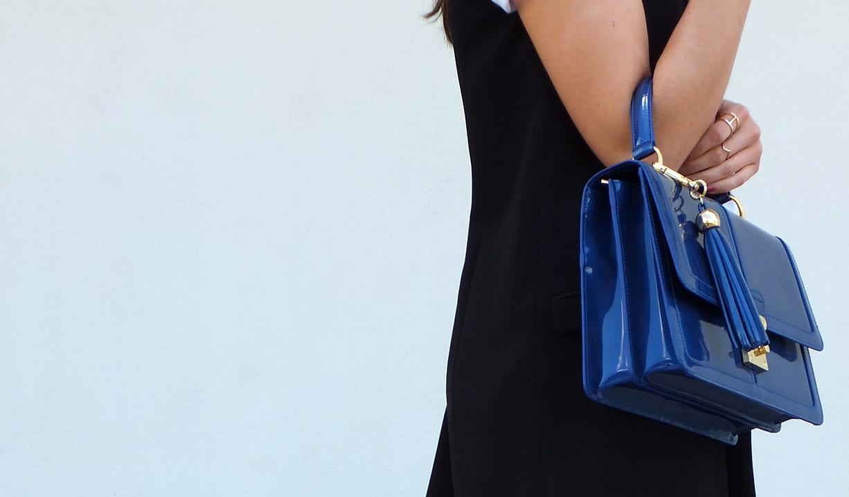 Bolso de mano azul | IN FRONT ROW STYLE